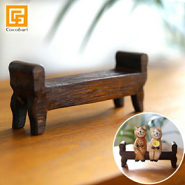 ■商品説明人気のバリネコが座れるミニチュアのソファーをオリジナルで作りました。バリのリゾートホテルに置いてあるソファーをモチーフにしたデザインです。猫だけでも可愛いけれど、このソファーに座らせると、一気にグレードアップ！うっすら木目も見えて...