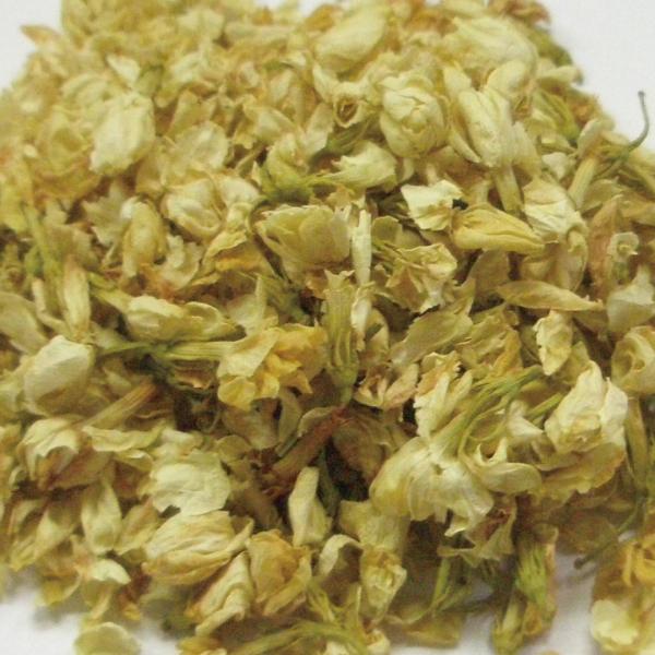 原産国：中国英名：Jasmine, Whole学名：Jasminum sambac科目：モクセイ科部位：花別名：マツリカ/アラビアンジャスミン ジャスミンの白い花は芳香に富み、ハーブティーとして重宝されます。ハーブや中国茶などとのブレンドに...