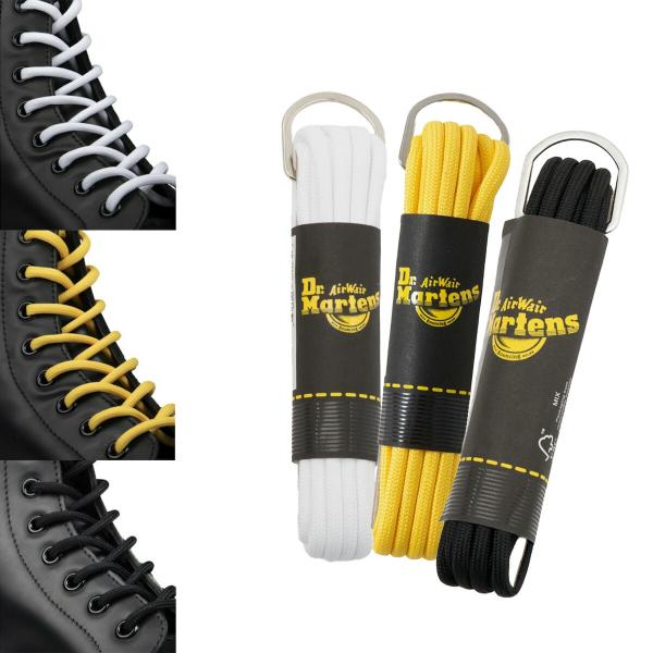 ●Dr.マーチンのオリジナルシューレース。幅広いシューズと相性が良い色展開。コーディネートに合わせてシューレースのカラーを変えてカスタムをお楽しみください。＜サイズ（目安）＞120cm（6ホールブーツ、8ホールブーツ）140cm（8ホールブ...
