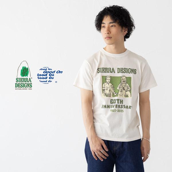 ●60周年を記念したグッドオン コラボT。マウンテンパーカーなどで人気を博す米国の老舗アウトドアブランド、シエラデザインズ。こちらは高品質ベーシックウェアに強みを持つブランドGood Onとコラボし、ブランド設立60周年を記念して作られた特...