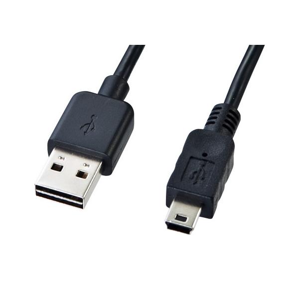 【仕様】●色：ブラック●長さ：２ｍ●コネクタ形状：ＵＳＢ　Ａコネクタオス−ミニＵＳＢ　Ｂコネクタ（５ｐｉｎ）オス●ケーブル直径：３．８ｍｍ●ケーブル規格（ＵＬ）：ＵＬ２７２５●対応機種：ＵＳＢポートを持つ機種、各社Ｗｉｎｄｏｗｓ搭載ＤＯＳ／...