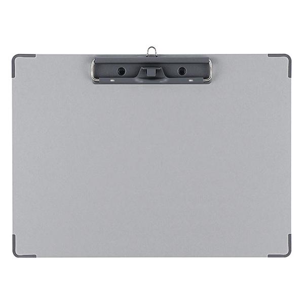 【商品説明】丈夫なクロス貼りのボードに、さびないＰＰ銅板のクリップと角金が付いています。とじ具と表紙は分別廃棄ができます。【仕様】●色：グレー●サイズ：Ａ４ヨコ●とじ方向：長辺とじ●外寸法：縦２３５×横３２２ｍｍ●ペンホルダー付き（軸径７．...