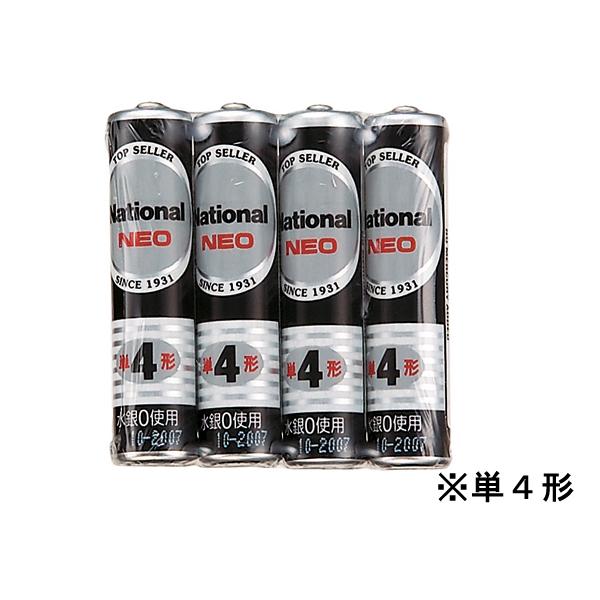 【仕様】●電池種類：マンガン●仕様：単４形●入数：１パック（４本入）●ご存知＜黒いネオ＞丈夫で長持ち信頼のプランドです。●シュリンク包装●地球にやさしい水銀０電池。