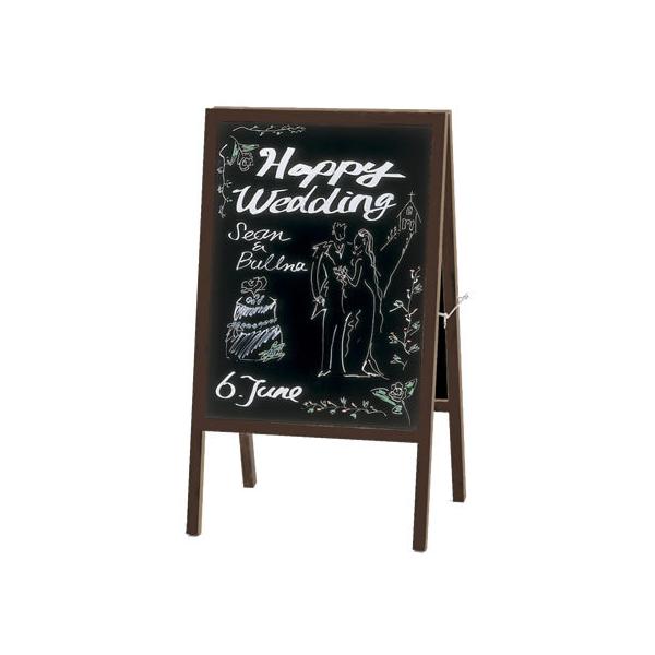 【商品説明】店頭で看板やウエルカムボードとして使用するのに最適です。市販のボードマーカーとイレーサーで、書いたり消したりすることが出来ます。マグネットをつけることが出来るので、小さなメモをボードに貼り付けたり出来ます。【仕様】●色：ダークブ...