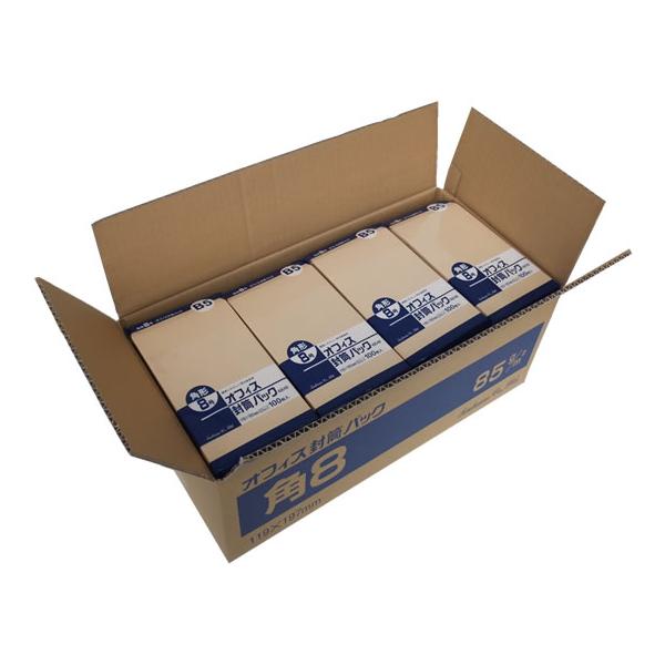 【仕様】●規格サイズ：角８●紙厚：８５ｇ／ｍ2●郵便番号枠なし●口糊：なし●貼り合わせ：センター貼り●古紙配合率４０％●注文単位：１箱（２０００枚）●グリーン購入法適合●ＧＰＮエコ商品ねっと掲載　5offcp_07