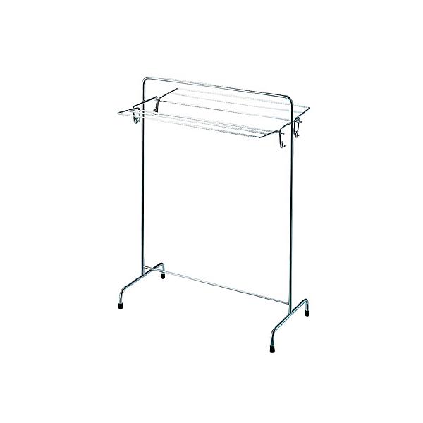 【仕様】●サイズ：幅４５５×奥行３１５×高さ６０５ｍｍ●材質：スチールクロームメッキ●重量：約１７００ｇ●折りたたみ式●注文単位：１台●コンパクトで６枚まで干せます。　RH_11