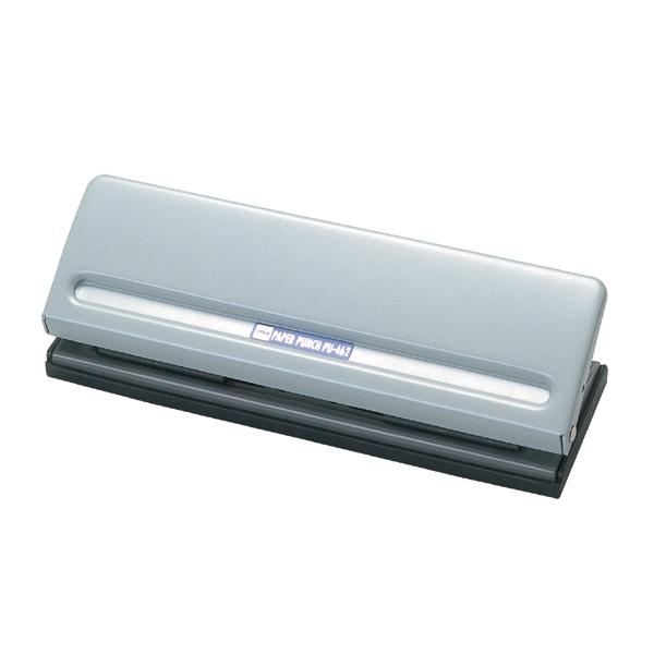 【仕様】●穴径：５．５ｍｍ●穴奥行：７ｍｍ●穴間隔：１９ｍｍ（中央のみ１９／５１／７０ｍｍ）●穴あけ枚数：８枚●バイブルサイズ・ミニサイズ・Ａ５サイズの３種類の手帳に対応●材質：ハンドル／鋼板　ベース／鉄板　受底／ＰＥ●寸法：幅１９５×奥行...