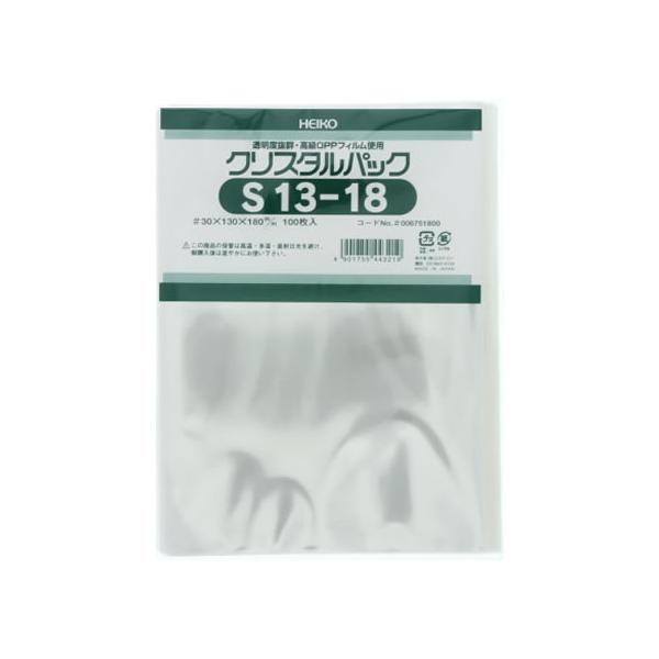 【仕様】●サイズ：縦１８０×横１３０ｍｍ●厚み：０．０３ｍｍ●材質：ＯＰＰフィルム●入数：１００枚●製造工程上、袋にする際にミミ（のりしろ）が発生しないため、使用感がスマートです。透明度に優れています。※ＯＰＰは熱シールに乏しい為、液体状の...