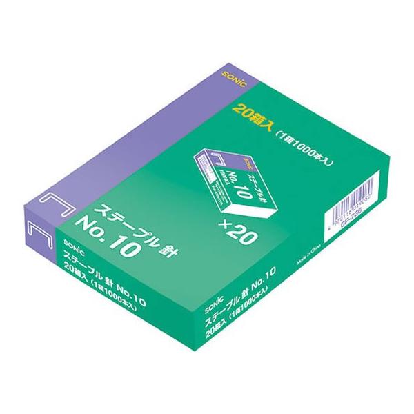 【仕様】●サイズ：１０号針●１連接着本数：５０本●１小箱入数：１０００本●注文単位：１大箱（２０小箱）