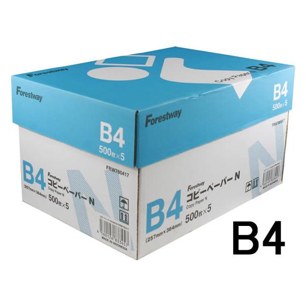 【仕様】●サイズ：Ｂ４●１箱：５００枚×５冊●坪量：６８ｇ／ｍ2（四六判換算５８ｋｇ）●紙厚：９０μｍ●白色度約８６％●コピー、モノクロプリンタ、普通紙ＦＡＸと幅広い大量使用に。●オフィス向けの定番コピー用紙です。　BBB_0　5offcp_04