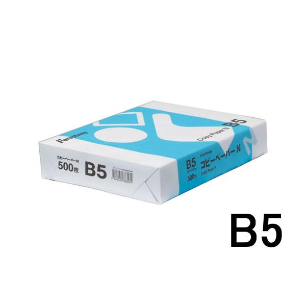 【仕様】●サイズ：Ｂ５●１冊：５００枚●坪量：６８ｇ／ｍ2（四六判換算５８ｋｇ）●紙厚：９０μｍ●白色度約８６％●コピー、モノクロプリンタ、普通紙ＦＡＸと幅広い大量使用に。●オフィス向けの定番コピー用紙です。　5offcp_04