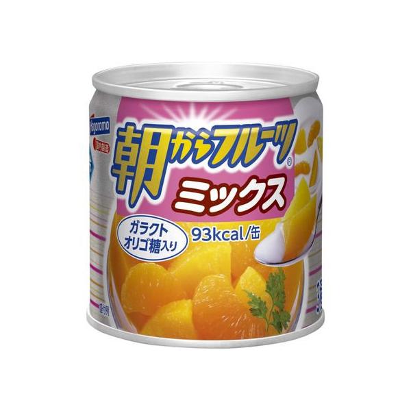 【商品説明】●腸内環境をよくするビフィズス菌を増やすオリゴ糖を添加したシラップの中にみかん、パインアップル、黄桃が入っています。【仕様】●注文単位：１缶●内容総量：１９０ｇ（固形量：１００ｇ）●主な原料の産地：みかん（中国）、パインアップル...