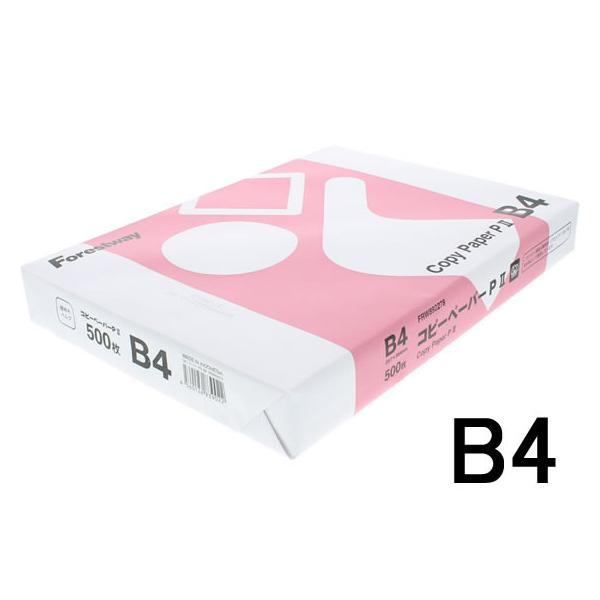 【仕様】●坪量：６４ｇ／ｍ2（四六判換算：５５ｋｇ）●紙厚：９１μｍ●白色度約９４％●サイズ：Ｂ４●入数：５００枚（１冊）●環境に配慮したＥＣＦ漂白用紙●植林木パルプを使用●多用途に使用できる汎用性と経済性が魅力のコピー用紙です。　5off...
