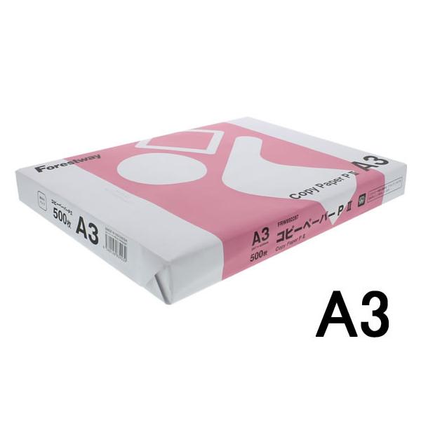 【仕様】●坪量：６４ｇ／ｍ2（四六判換算：５５ｋｇ）●紙厚：９１μｍ●白色度約９４％●サイズ：Ａ３●入数：５００枚（１冊）●環境に配慮したＥＣＦ漂白用紙●植林木パルプを使用●多用途に使用できる汎用性と経済性が魅力のコピー用紙です。　5off...