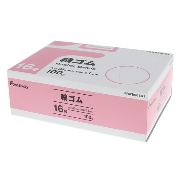 【仕様】●サイズ：内径３８×切幅１．１ｍｍ●色：アメ色●材質：天然ゴム●入数：約６２０本（１箱）●マレーシア製●注文単位：１箱（１００ｇ）●フォーレストオリジナル　5offcp_04