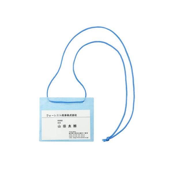 【仕様】●外寸：縦８３×横１０４ｍｍ●内寸：縦６３×横９４ｍｍ●適合用紙寸法：幅９１×高さ５６ｍｍ●材質：カラー不織布、ＰＰ、ナイロン●ひも長さ：１ｍ●中紙なし●ソフトタイプ●タテ入●色：青●注文単位（入数）：１袋（５０枚）●ＧＰＮエコ商品...