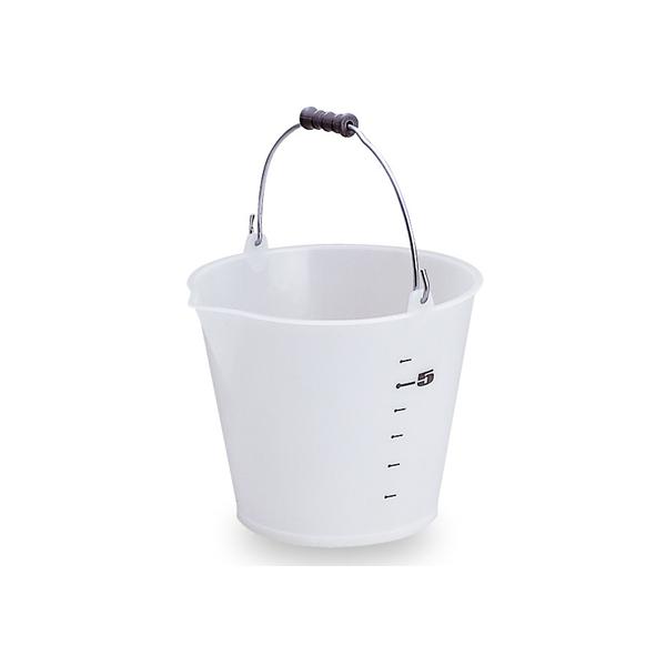 【商品説明】乱暴に扱っても壊れにくい丈夫なバケツです。容量目盛付で洗剤等の希釈の際に便利です。強く押しても割れません。【仕様】●サイズ：直径２８０×高さ２１７ｍｍ●材質：本体／ポリエチレン・ＥＶＡ、柄／ステンレス、グリップ／ポリプロピレン●...