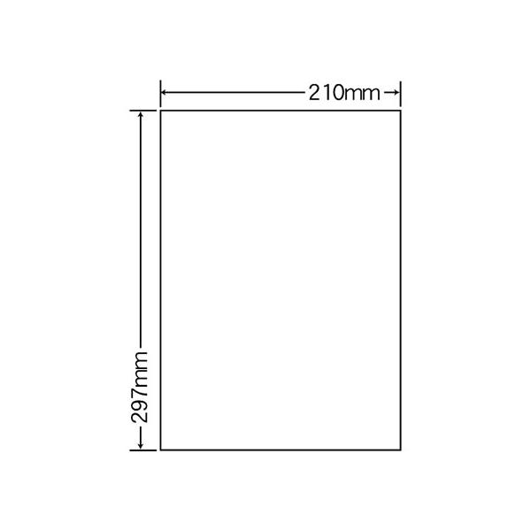 【商品説明】小さな文字や細い線もかすれることなく印刷でき、バーコード入りの表示シール等には最適です。【仕様】●仕様：ノーカット●シートサイズ：Ａ４（２１０ｍｍ×２９７ｍｍ）●ラベルサイズ（横×縦）：２１０×２９７ｍｍ●裏面スリットなし●標準...