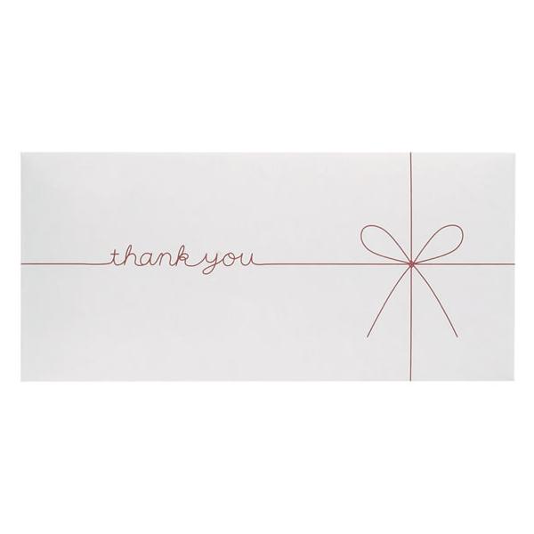 【商品説明】お礼、お返しなど、感謝の気持ちを伝えたいときにベロ部分を長くして切り込みを入れることでしっかり封ができるようになっています。プレゼントにメッセージを添えて贈れます。【仕様】●「ｔｈａｎｋ　ｙｏｕ」●横型●サイズ：縦８５×横１８５...