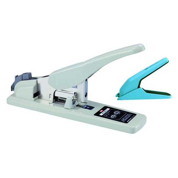 【商品説明】装てん中の針足の長さがひと目で確認できる大きな窓付。ズレ防止のロック付奥行調整レバー。【仕様】●サイズ：高さ１８５×奥行８５×幅３２５ｍｍ●重量：１４３０ｇ●とじ枚数（ＰＰＣ用紙６４ｇ／ｍ2を綴じた場合の目安）：１２１０ＦＡ−Ｈ...