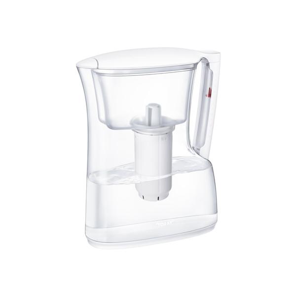 【商品説明】たっぷり大容量２Ｌ。 冷蔵庫のドアポケットに収まるスリム設計。 にぎりやすい取っ手で持ちやすく、注ぎやすい！【仕様】●サイズ：幅２３７×奥行１０１×高さ２９５ｍｍ●浄水部容量：２．１Ｌ●ろ過流量：０．４Ｌ／分●重量：２９２０ｇ（...