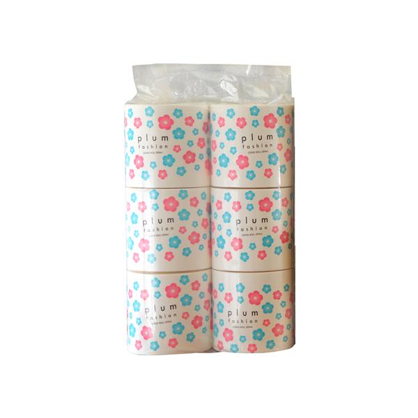 【仕様】●長さ：２０５ｍ●シングル●紙幅：１１４ｍｍ●ミシン目なし●材質：ヴァージンパルプ１００％●芯あり●個包装タイプ●注文単位：１パック（６ロール）