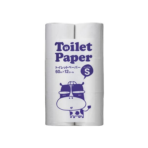 【仕様】●長さ：６０ｍシングル●紙幅：１０７ｍｍ●芯径：３９ｍｍ●ミシン目入り●材質：古紙パルプ１００％●芯あり●注文単位：１パック（１２ロール）　newlife_6　5offcp_04