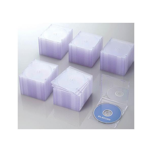 【仕様】●色：クリア●収容枚数：ケース１枚につきＢｌｕ−ｒａｙまたはＤＶＤまたはＣＤ１枚●サイズ：幅１４２×奥行５．２×高さ１２５ｍｍ●材質：ポリスチレン●注文単位：１パック（１００枚）