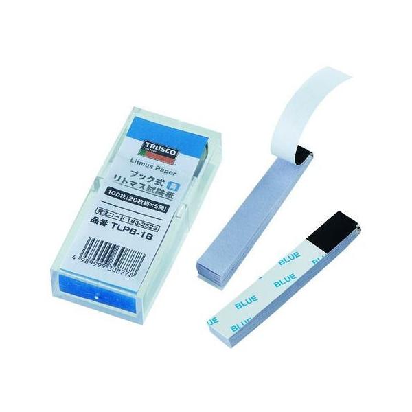 【商品説明】●1枚ずつ切り離して使用するブック式です。●水溶液中の酸性を簡単に測定することができます。●100回テスト分です。【仕様】●型番：TLPB−1B　●入数：100枚　●幅（mm）：9　●長さ（mm）：60　●タイプ：酸性（青）　●...