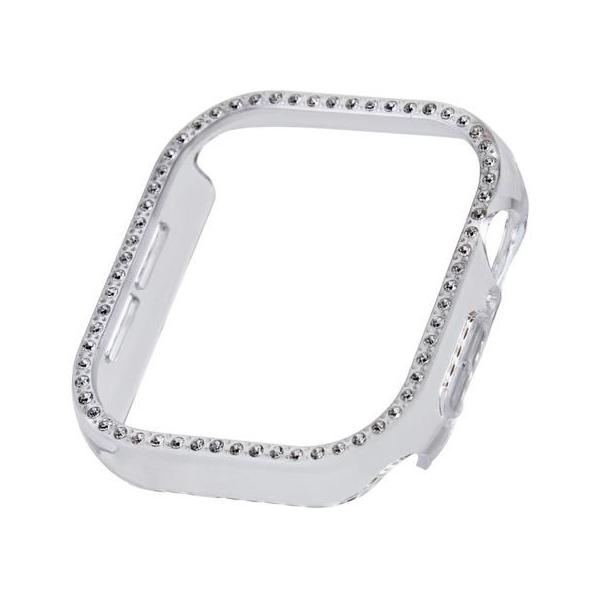 【商品説明】もっと、自分だけの「好き」を選びたい。そんな想いに応えるアクセサリーで、お気に入りの毎日を。スマートデバイスと私をつなぐ、＆ｍｅです。　Ａｐｐｌｅ　Ｗａｔｃｈのスタイルを損ねず、傷や衝撃から本体側面を守る、ラインストーンの輝きが...