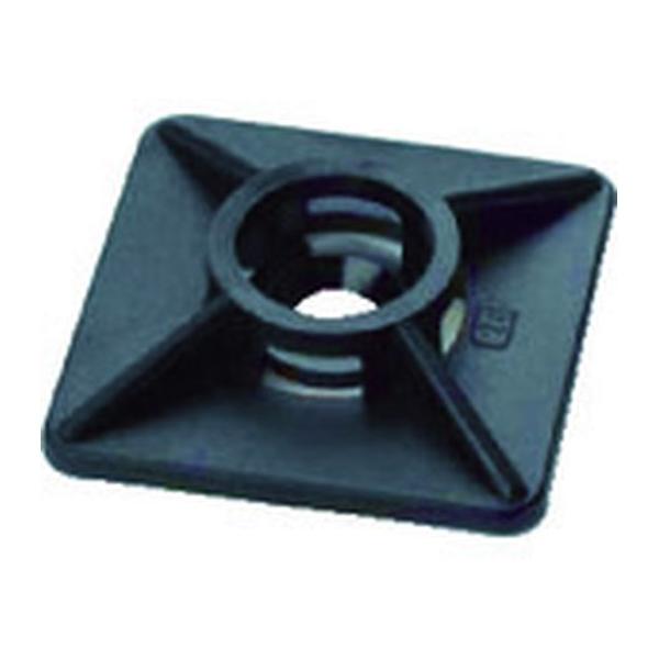 【商品説明】●ケーブルタイを固定し、電線、ケーブルをまとめることができます。【仕様】●型番：BAS.3.405　●入数：100個　●色：黒　●縦（mm）：19　●横（mm）：19　●使用結束バンド幅（mm）：〜4　●下穴径（mm）：4．75...