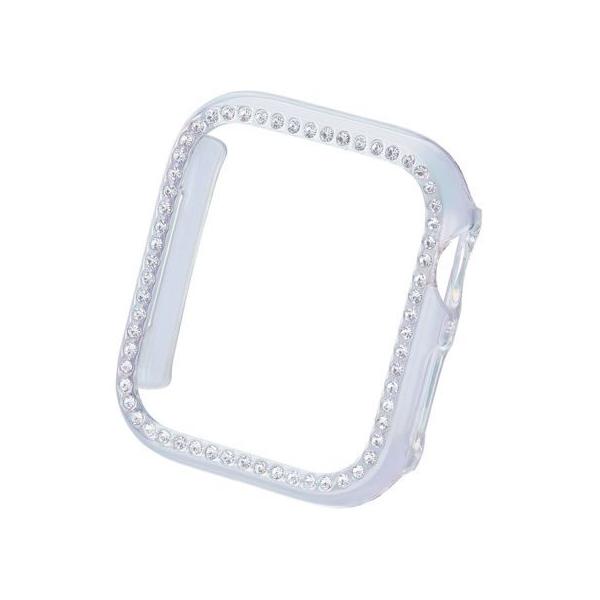 【商品説明】もっと、自分だけの「好き」を選びたい。そんな想いに応えるアクセサリーで、お気に入りの毎日を。スマートデバイスと私をつなぐ、＆ｍｅです。　ＡｐｐｌｅＷａｔｃｈのスタイルを損ねず、傷、衝撃から本体側面を守る、ラインストーンとオーロラ...