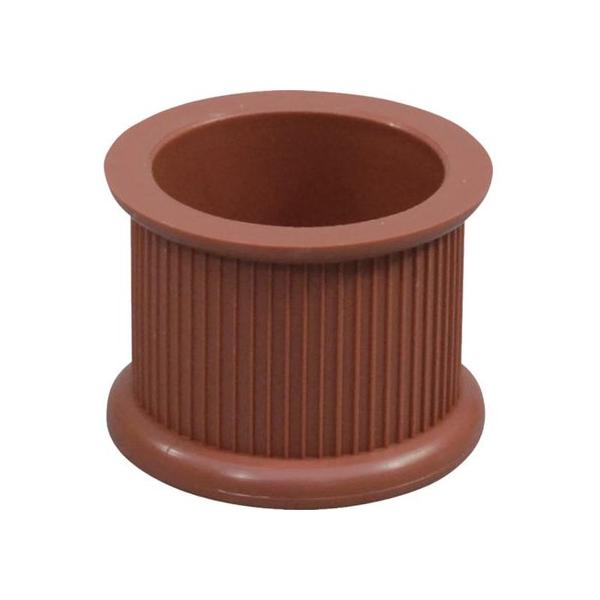 【仕様】●型番：BE−0−243　●タイプ：丸　●色：茶　●内寸：φ24　●エラストマー樹脂