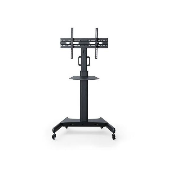 【商品説明】最大４０ｋｇまでのディスプレイを取り付けることができます。　使用シーンに合わせて見やすい角度に調整可能です。　固定棚にパソコンや周辺機器を置いて、スッキリ収納できます。　楽に移動ができるキャスター付です。【仕様】●商品サイズ：幅...