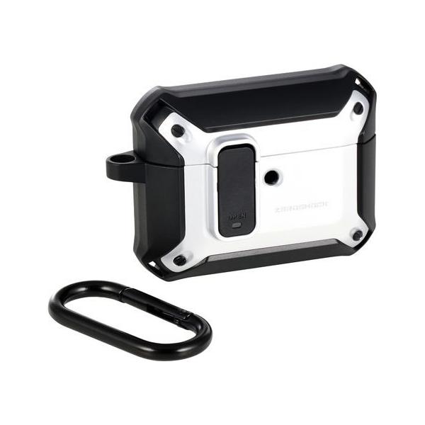 【商品説明】落下時の飛び出しを防ぐロック機能と、３つの衝撃吸収構造で衝撃から守るＡｉｒＰｏｄｓ　Ｐｒｏ　３用ＺＥＲＯＳＨＯＣＫ　Ｌｏｃｋハイブリッドケースです。　ロック機能はケースの蓋をしっかり固定し、ワンタッチで解除できます。　エアークッ...