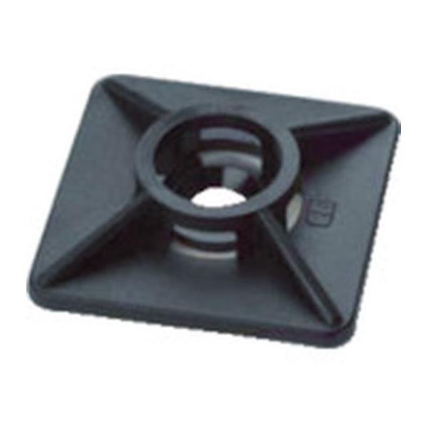 【商品説明】●ケーブルタイを固定し、電線、ケーブルをまとめることができます。【仕様】●型番：BAS.3.406　●入数：100個　●色：黒　●縦（mm）：27　●横（mm）：27　●使用結束バンド幅（mm）：〜4．5　●下穴径（mm）：4．...