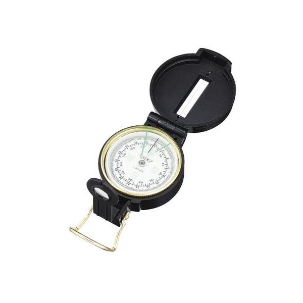 【商品説明】●水平角を表すミル目盛で正確な方角測定が可能です。●指針の動き、静止がスムーズなオイル式です。●文字盤が英文字の方位磁石です。●夜光線、東西南北の文字は蓄光付です。【仕様】【材質】●本体：ＡＢＳ【仕様】●文字盤：英字●精度（°）...