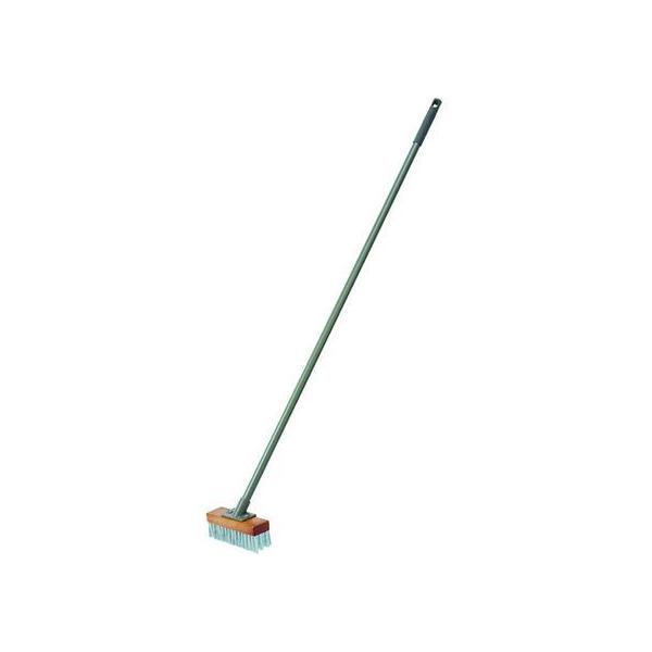 【仕様】●型番：CL716-180U-MB　●幅（mm）：170　●長さ（mm）：1340　●グリップ：PE・PP（抗菌加工）　●ハンドル（柄）：スチール（PP被覆・抗菌加工）（φ22mm）　●甲：天然木・PP　●ブラシ：スチール