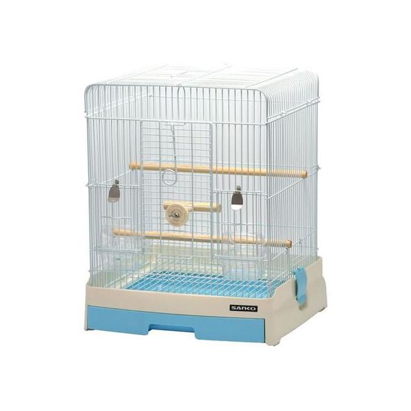 【商品説明】メンテナンスが楽々で、小鳥とのふれあいを大切に考えた、小鳥のためのイージーホーム。小鳥の出入りがスムーズにする、パーチ付き前面扉を搭載！外からでも確認しやすい透明食器付き。【仕様】●材質：スチール、ＰＳ、ＰＰ樹脂●付属品：止まり...