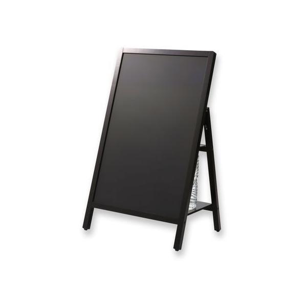 【商品説明】風速１５ｍ／ｓでも倒れないＡ型のブラックボードです。　市販の２Ｌのペットボトルに水を入れて重しにできます。　折りたたみができて収納もラクラク。　チョーク、ボードマーカー、マグネットが使えます。【仕様】●サイズ：幅５００×奥行最大...