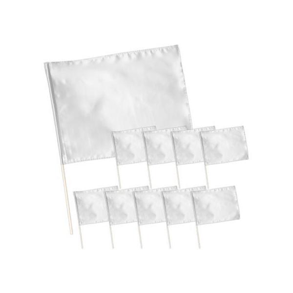 【商品説明】光沢のあるサテン製カラーフラッグシリーズの大旗です。持ち手の直径が１２ｍｍのタイプです。運動会のダンスや集団行動、応援などで活躍するアイテムです。お得な１０本組なので、団体利用にもピッタリです。【仕様】●商品サイズ：旗：Ｗ５９×...