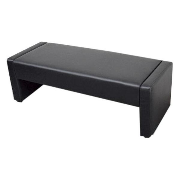 【商品説明】脚をはめるだけの簡単組立　汗や汚れに強い合成皮革のデザインベンチ【仕様】●色：ブラック●サイズ：Ｗ１２７０×Ｄ５００×Ｈ４３０ｍｍ●材質／張地：合成皮革、裏地：ポリエステル１００％（不織布）、中材：天然木　ウレタンフォーム、脚部...