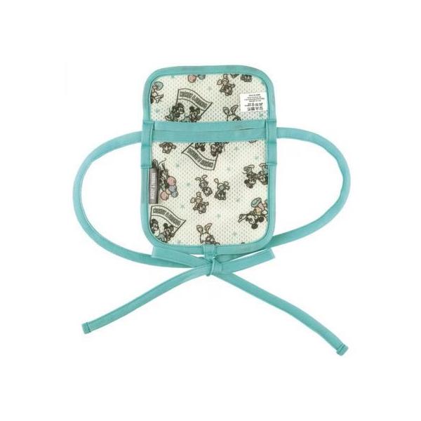 【商品説明】メッシュ素材でいつでもサラサラ。　洗濯機で丸洗いＯＫ　ベビーカー、チャイルドシート、だっこひも、背中、枕などに使えます。【仕様】●絵柄：ミッキーフレンズ　●本体サイズ：１９．５×１５ｃｍ　●ひもの長さ：１５０ｃｍ　●重量：２３０...