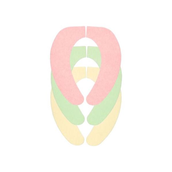 【商品説明】便座に簡単取り付け・取り外しができる貼るタイプの便座カバー。　洗い替えに便利な３色組。　便座の内側までカバーする切り込み付きです。　便座に置くだけで簡単に吸着し、便座を立てても落ちません。　裏面は吸着加工を施しており、取り付け取...