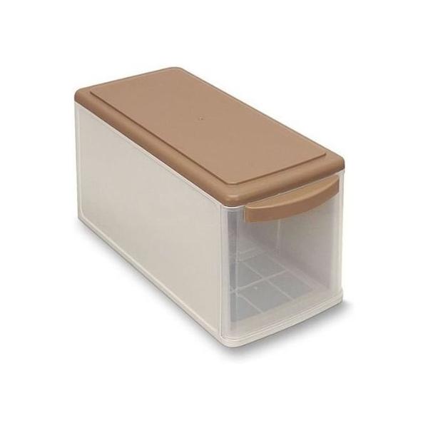 【商品説明】大容量収納でＣＤ等をコンパクトに整理！キッチン回りのレトルトや調味料ストックなど、アイデア次第で便利に使えます。仕切板付なので、便利に使えます。【仕様】●１段タイプ●商品サイズ：１７×３７．５×１９ｃｍ●材質：フタ・本体／ポリプ...