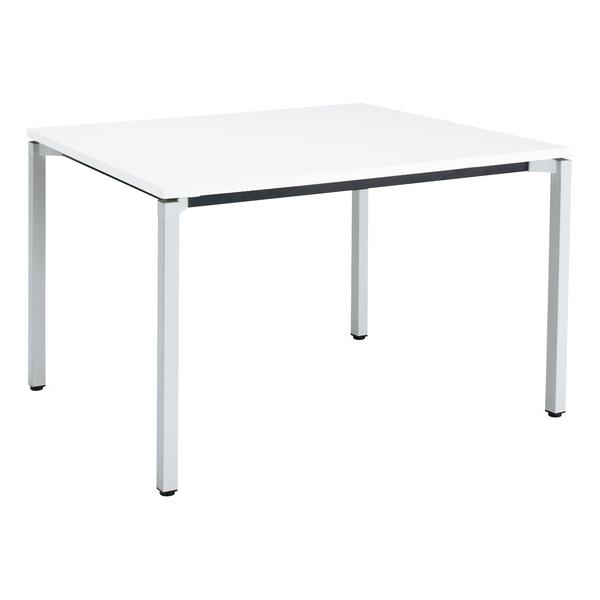 【商品説明】キャスター付きタイプは、急な増員やレイアウト変更にも対応。人通りの多いスペースや、柔らかい印象にしたい空間に適しています。【仕様】●品番：ＭＴ−ＪＴＫ１２９Ｓ８１ＭＡＷＮ　●カラー／天板：ホワイト、脚：フラットシルバー●外寸法／...