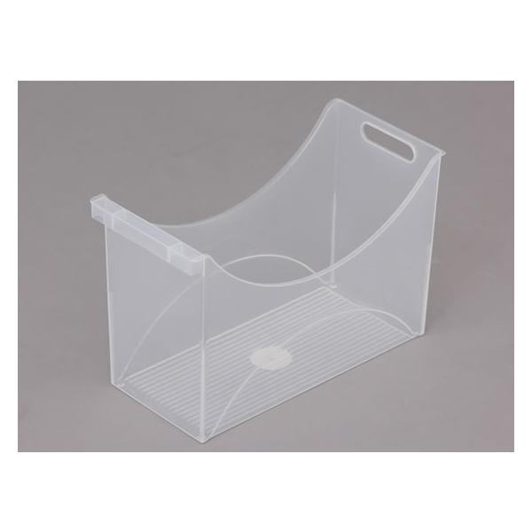 【商品説明】デスクの引出し内やキャビネット内の書類の整理に便利なＡ４サイズワイドタイプのファイル収納ボックスです。　底面を山切形状にすることでファイルや書類が溝に入り、倒れにくくなります。　縦置き可能、また２箇所のインデックススペースで認知...