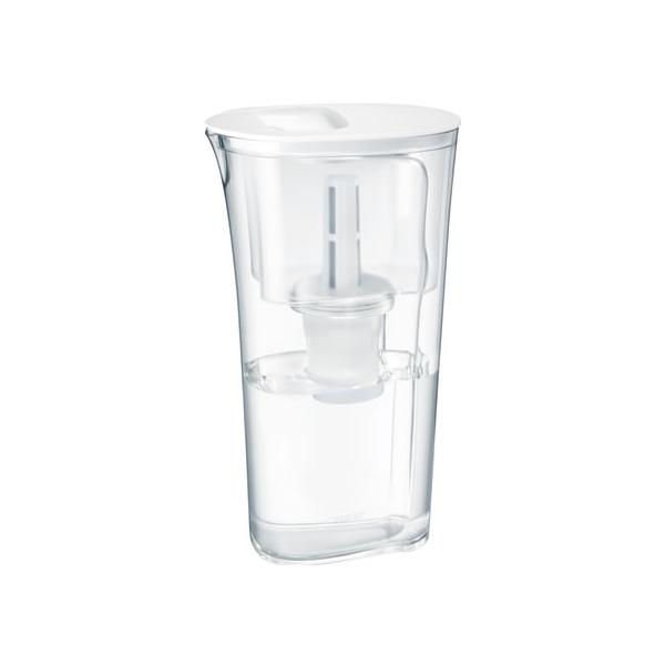 【仕様】「注ぐ時に持ちやすい」「野菜室などからでも楽に取り出せる」、２つの動作の安定性を考えたグリップのライン。利便性と美しさを兼ね備えたスマートデザイン　●サイズ：幅１５７×奥行１０３×高さ２８２ｍｍ●浄水部容量：１．２Ｌ●ろ過流量：０．...