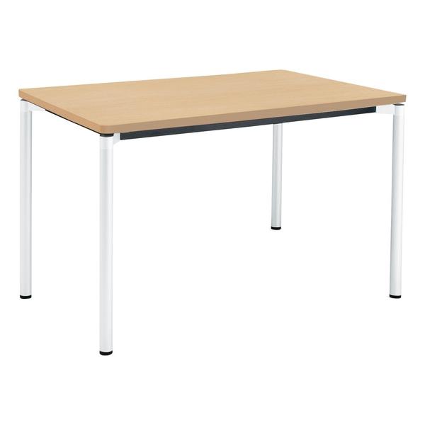 【商品説明】キャスター付きタイプは、急な増員やレイアウト変更にも対応。人通りの多いスペースや、柔らかい印象にしたい空間に適しています。【仕様】●品番：ＭＴ−ＪＴＭＲ１２７ＳＡＷＭＴ１Ｎ　●カラー／天板：ナチュラルオーク、脚：ホワイト●外寸法...