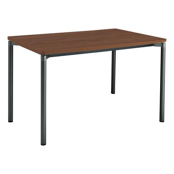 【商品説明】キャスター付きタイプは、急な増員やレイアウト変更にも対応。人通りの多いスペースや、柔らかい印象にしたい空間に適しています。【仕様】●品番：ＭＴ−ＪＴＭＲ１２７Ｅ６ＭＶ５Ｎ　●カラー／天板：ブラウンウォールナット、脚：ブラック●外...